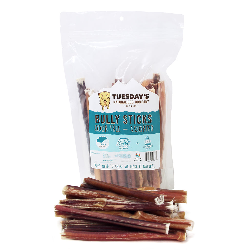 Odor Free Bully Sticks — WHOLESALE - Tuesday's Natural Dog Company